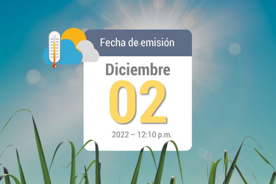 Weather forecast, Dec 02-2022 – Cenicaña